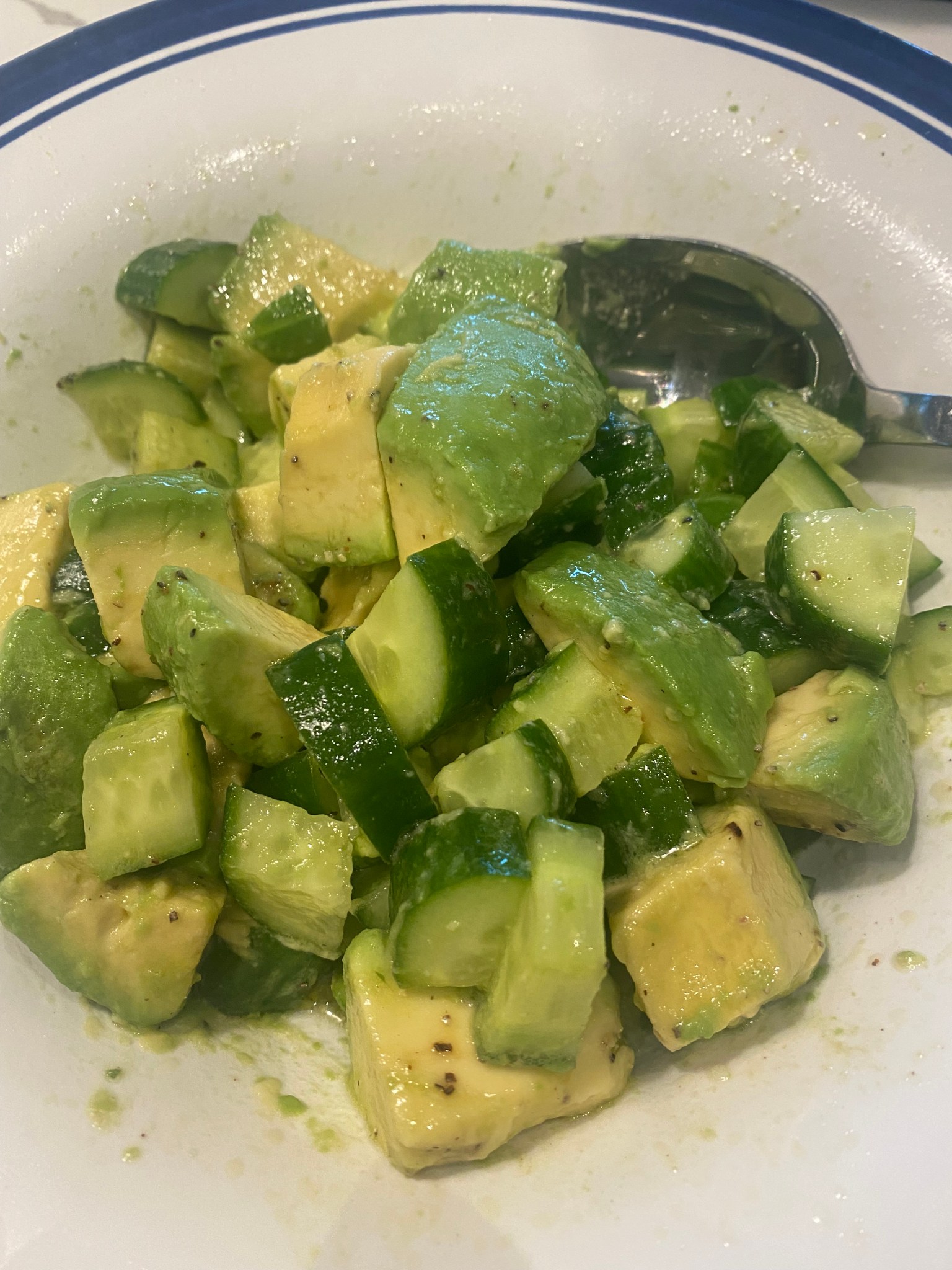 Cucumber Avocado Salad | Cooking with Candi